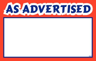 AS ADVERTISED! - Value King Sign Cards - Townsend Pricing