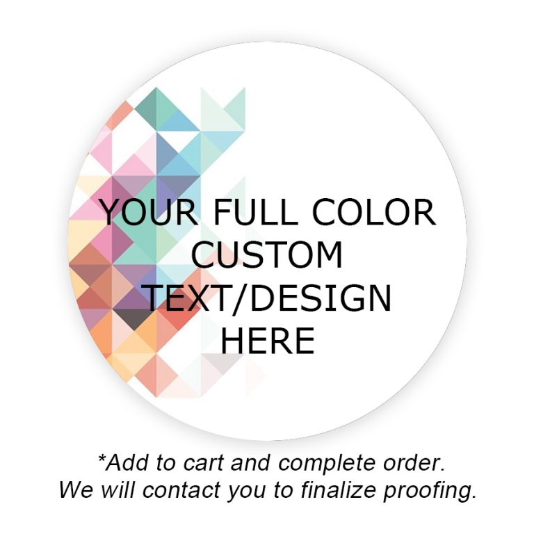 Custom Promo Labels - Circle