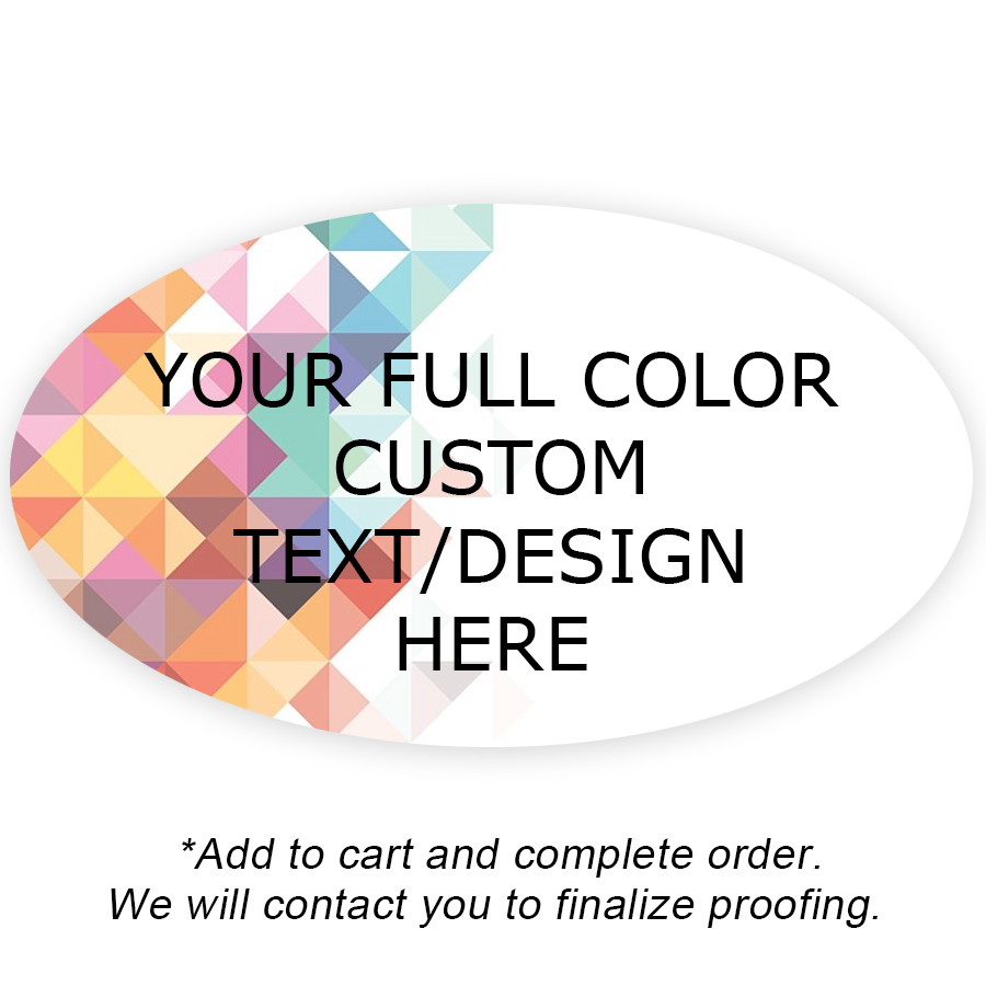 Oval Custom Labels